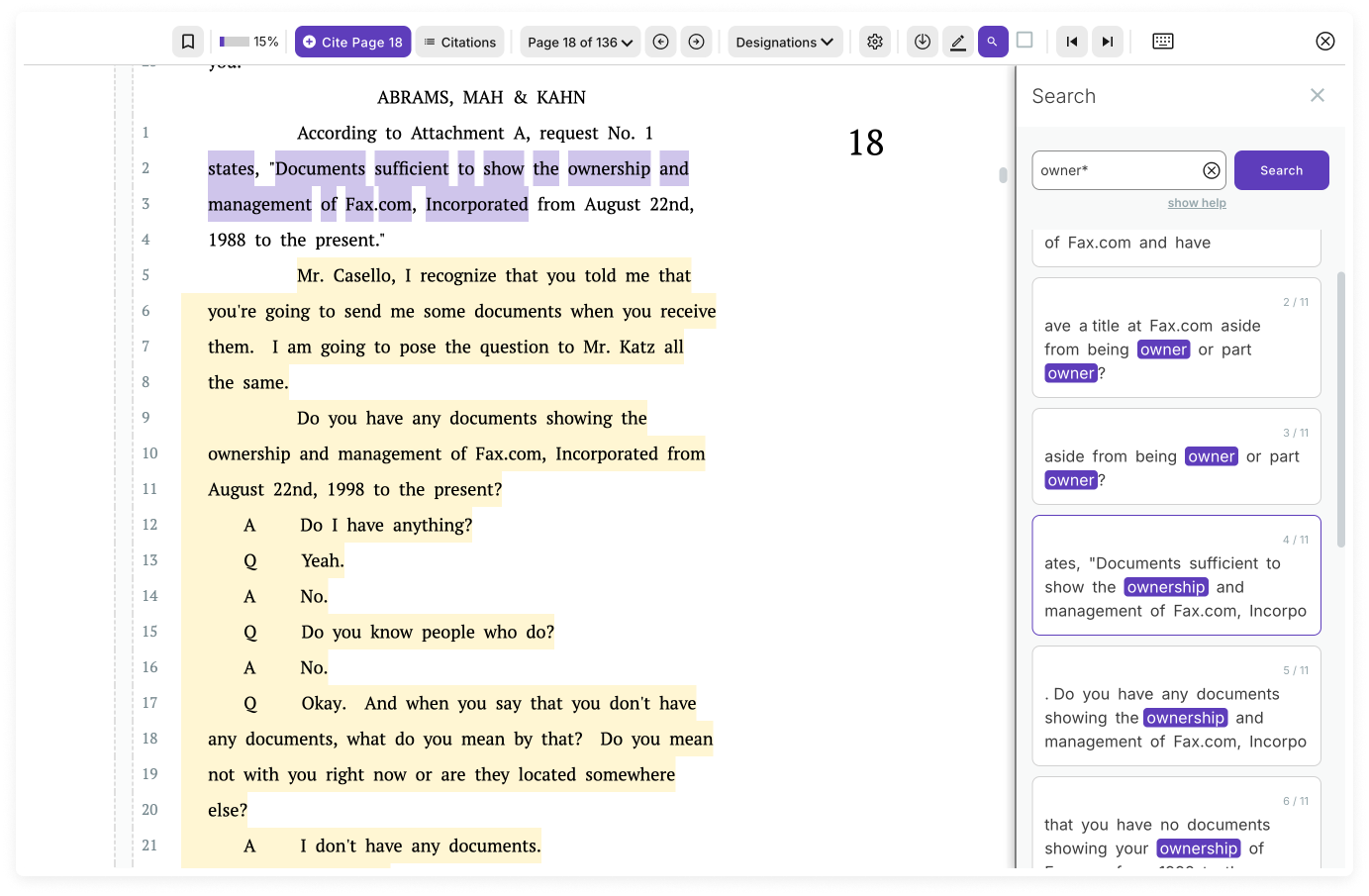 Deposition & Transcript Management Software | CaseFleet